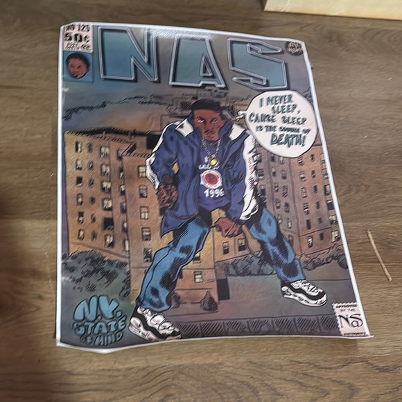 Other | Nas Comic Book Poster | Poshmark